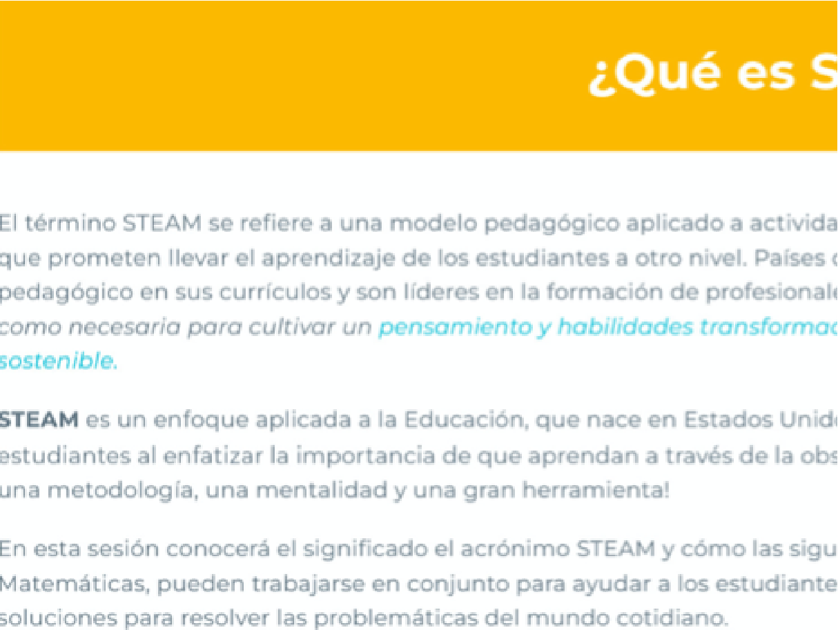 Steam Programme – ES – Breteau Foundation